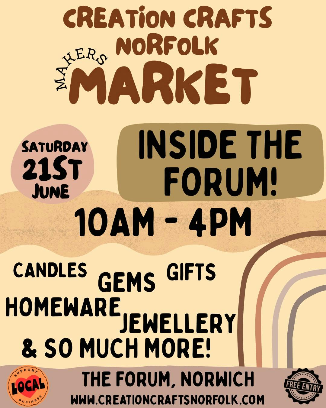 Creation Crafts Norfolk Maker Market // The Forum Norwich