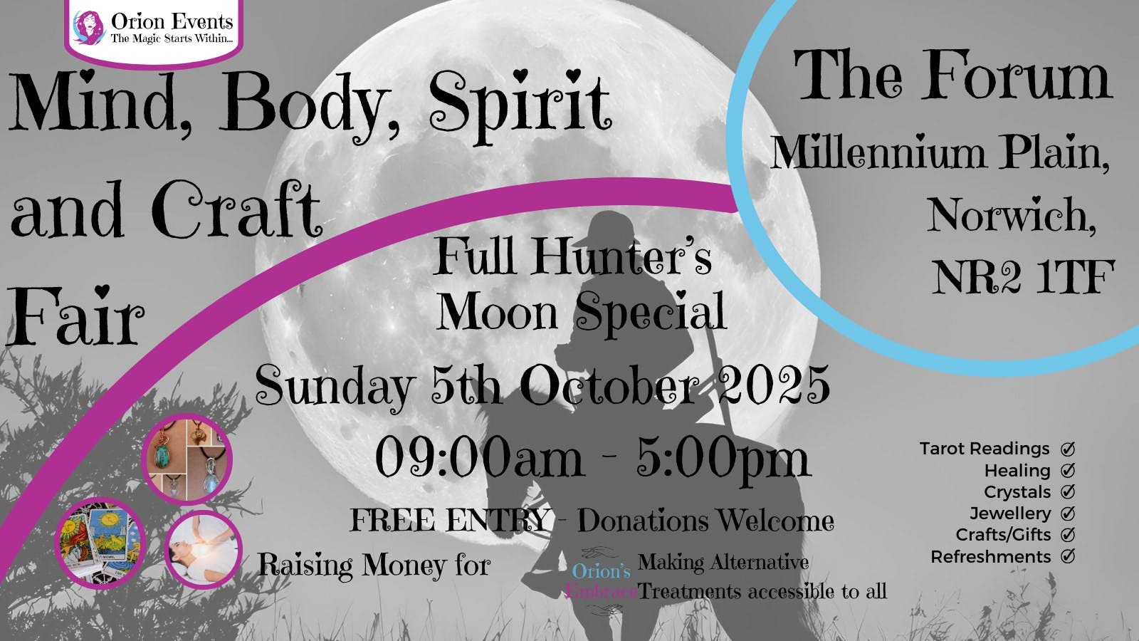 Mind, Body, Spirit and Craft Fair // The Forum Norwich